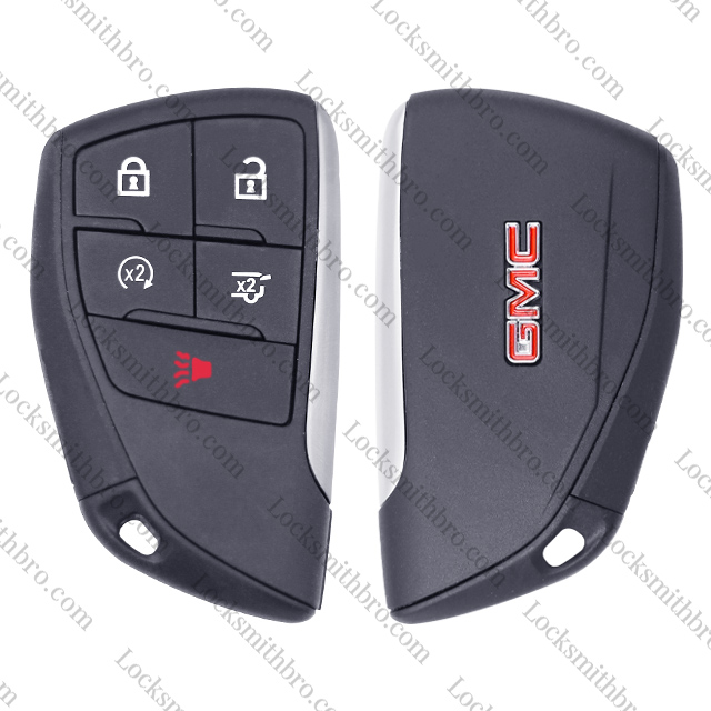 5 Button GMC Smart Car Key Shell With Logo