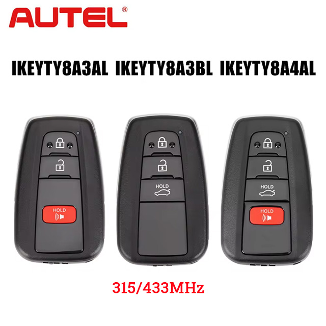 AUTEL IKEYTY8A3AL/IKEYTY8A3BL/IKEYTY8A4AL 315/433 MHz Smart Key Used ...