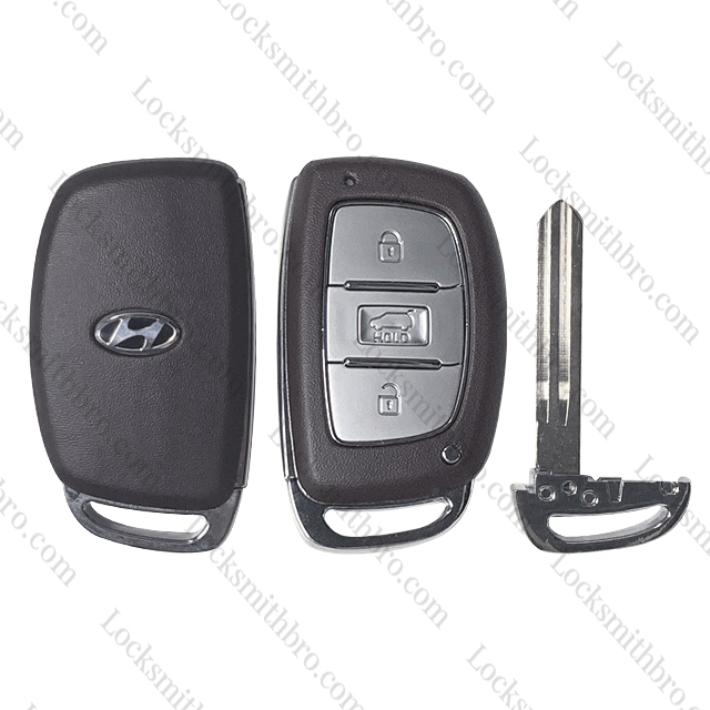 3 Button For T-Hyundai smart Key Shell SUV button Left blade With Logo ...