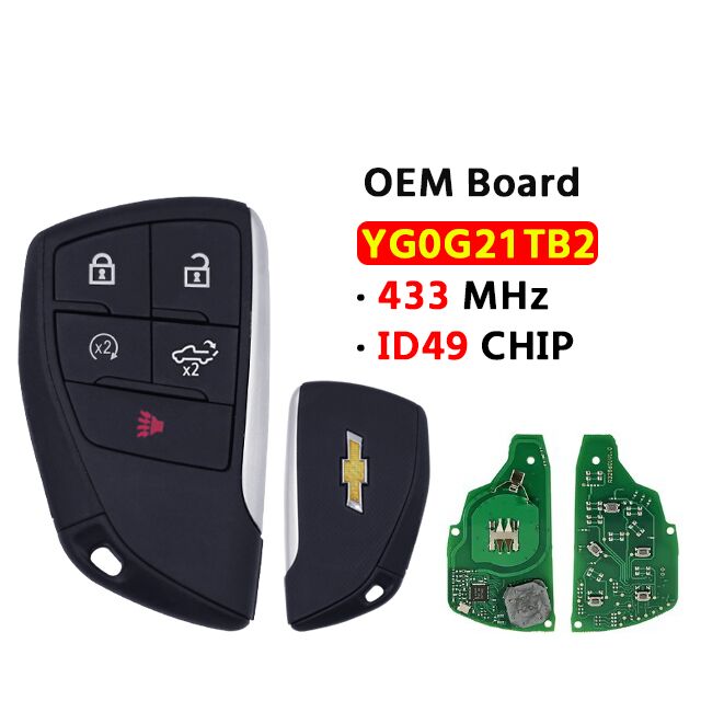 OEM Board 5 Button Smart key 433Mhz ID49 chip YG0G21TB2 for 2021-2025 ...