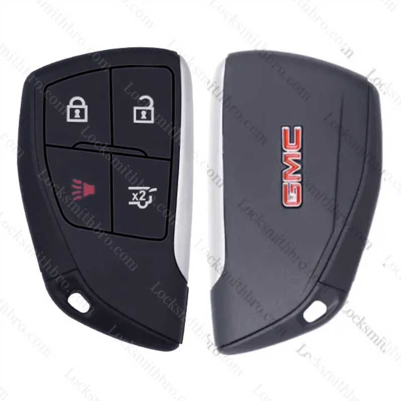 4 button GMC smart car Key Shell with logo
