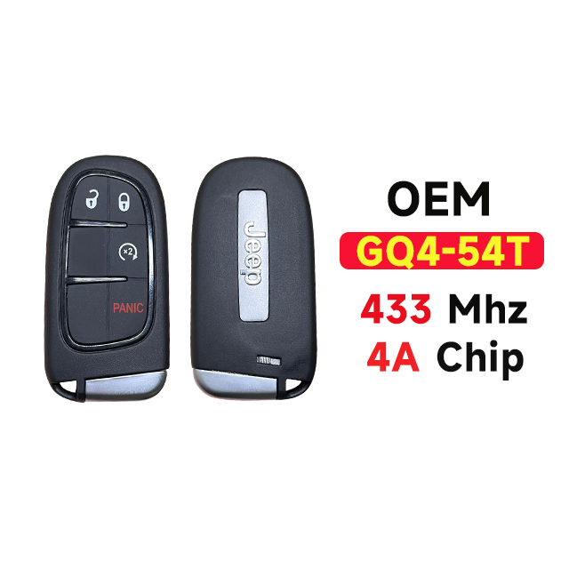 OEM 4-Button Smart Key GQ4-54T 4A Chip For 2014-2021 Jeep Cherokee